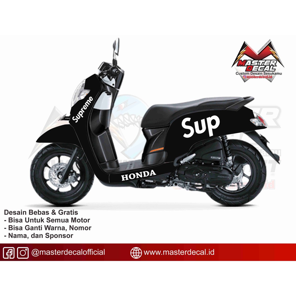 Jual Stiker Scoopy Suprame Bahan Oracal | Shopee Indonesia