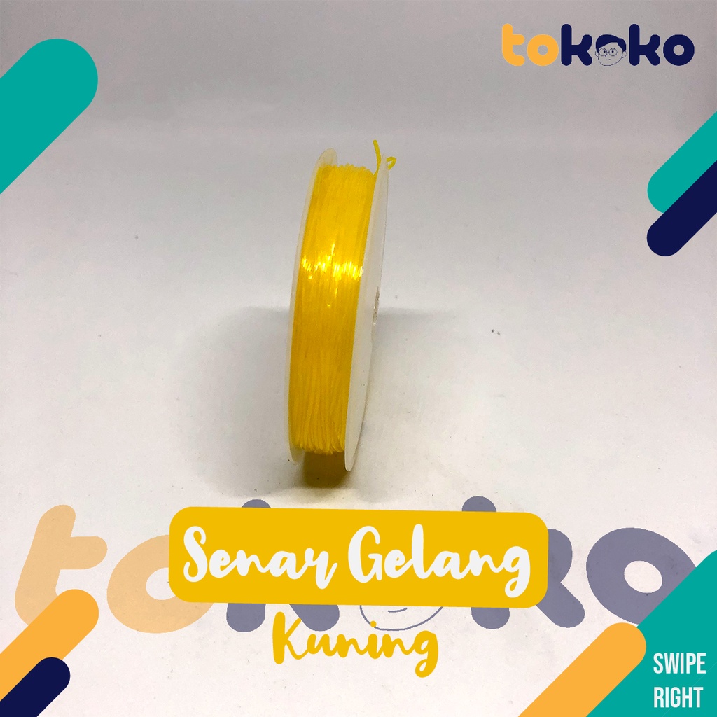 Jual Senar Gelang Elastis Tali Kenur Aneka Warna merk Crystal Tec ...