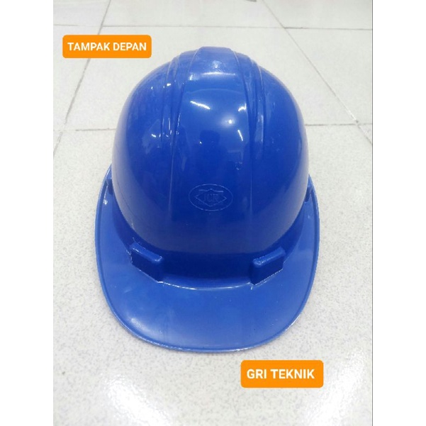 Jual HELM PROYEK JCK MODEL PUTAR WARNA KUNING BIRU PUTIH / TOPI PROYEK ...