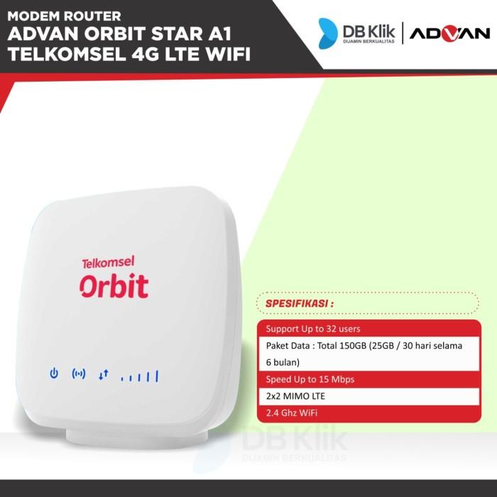 Jual Modem Router Advan Orbit Star A1 Telkomsel 4G Lte Wifi | Shopee ...