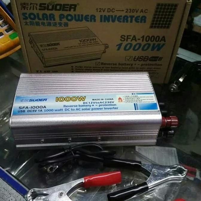Jual Power Inverter 1000 Watt DC-AC 12V 220V SUOER SFA-1000A 12 V ...