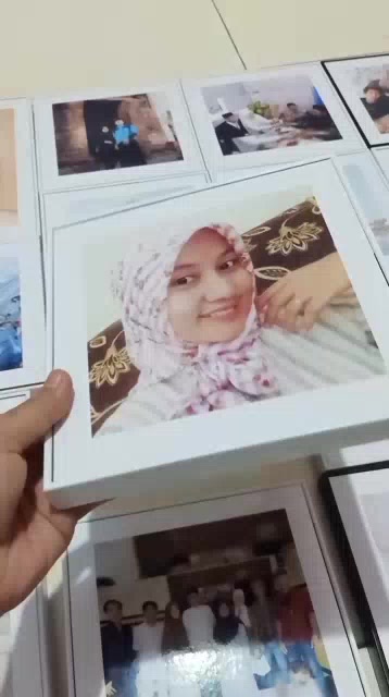 Jual CETAK FOTO BINGKAI FIBER 20x20 FRAME BLOCK TEBAL TANPA KACA ...