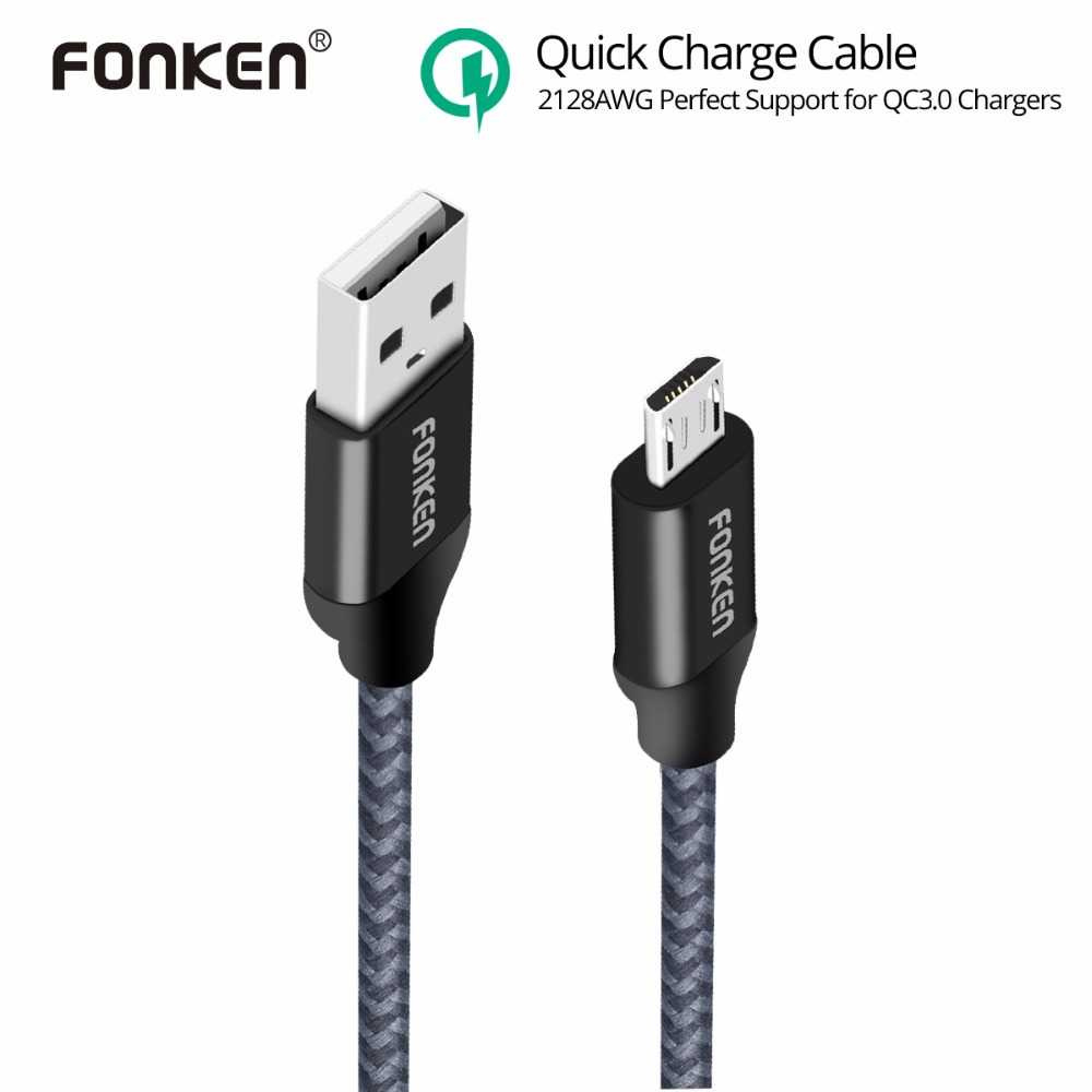 Jual FONKEN Kabel Charger Micro USB 1 Meter - 2128AWG | Shopee Indonesia