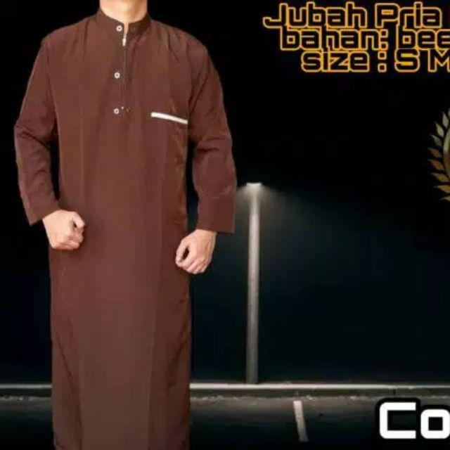 Jual Jubah Pria Remaja Dewasa Original /Jubah Gamis Seragam Muslim Sholat Laki Pria Habib Arab ...