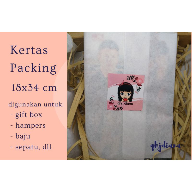 Jual Kertas packing 34x18cm| kertas bungkus| kertas doorslag| kertas ...