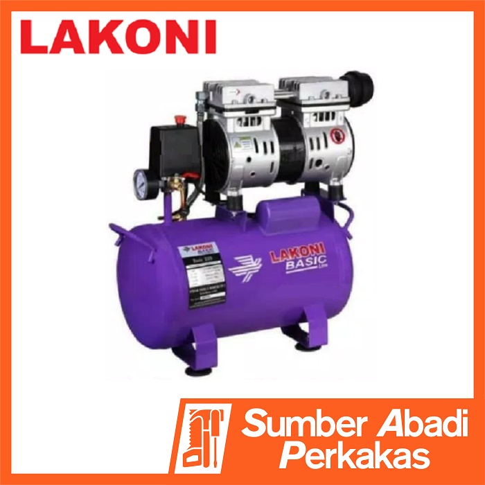 Jual LAKONI BASIC 25S Mesin Compressor Oilless Kompressor Silent Angin ...