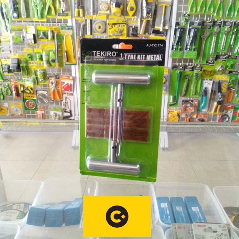 Jual ALAT TAMBAL BAN TUBELESS BESI STAINLESS SET TEKIRO TIRE REPAIR KIT ...