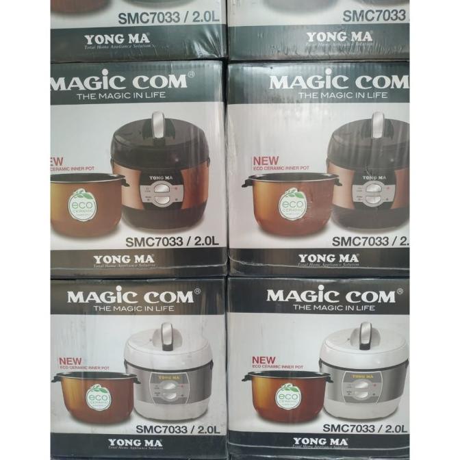 Jual Yong Ma Smc-7033 Magiccom/Rice Cooker 2 Liter Gold Iron Wing ...