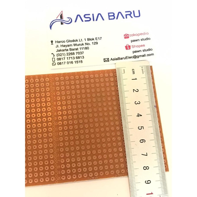 Jual Pcb transistor pcb lubang pcb titik transistor 16.5cm x 8.5cm pcb ...