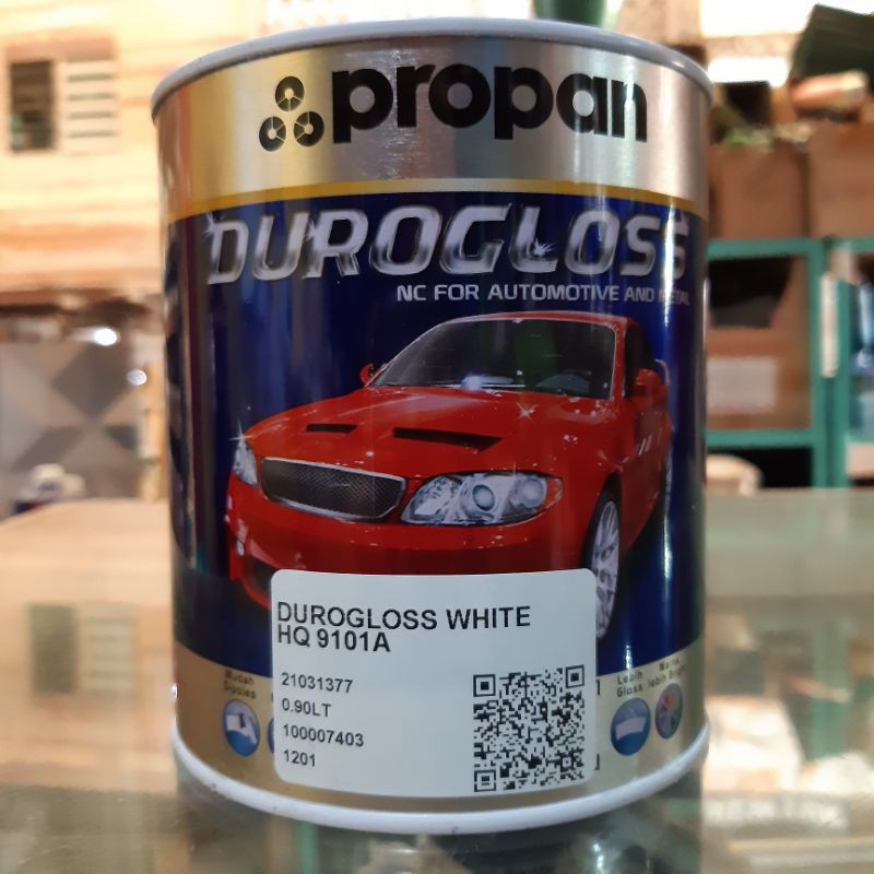 Jual cat duco NC Propan Durogloss White HQ 9101A 1kg/ecer | Shopee ...