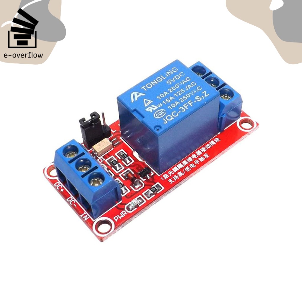 Jual Relay Modul 5V 1 Channel With Optocoupler Support High and Low ...