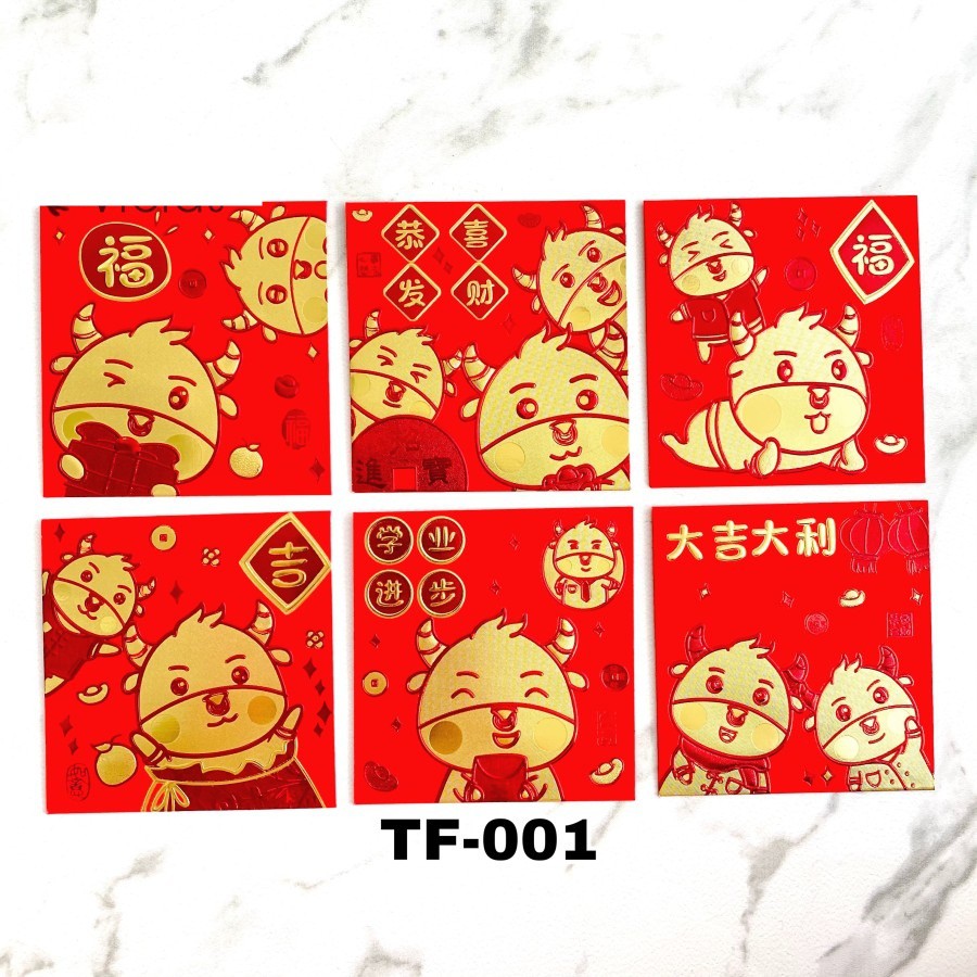 Jual Angpao Imlek Kecil Shio Kerbau Sapi Imlek Lucu Unik Kode TF Murah ...