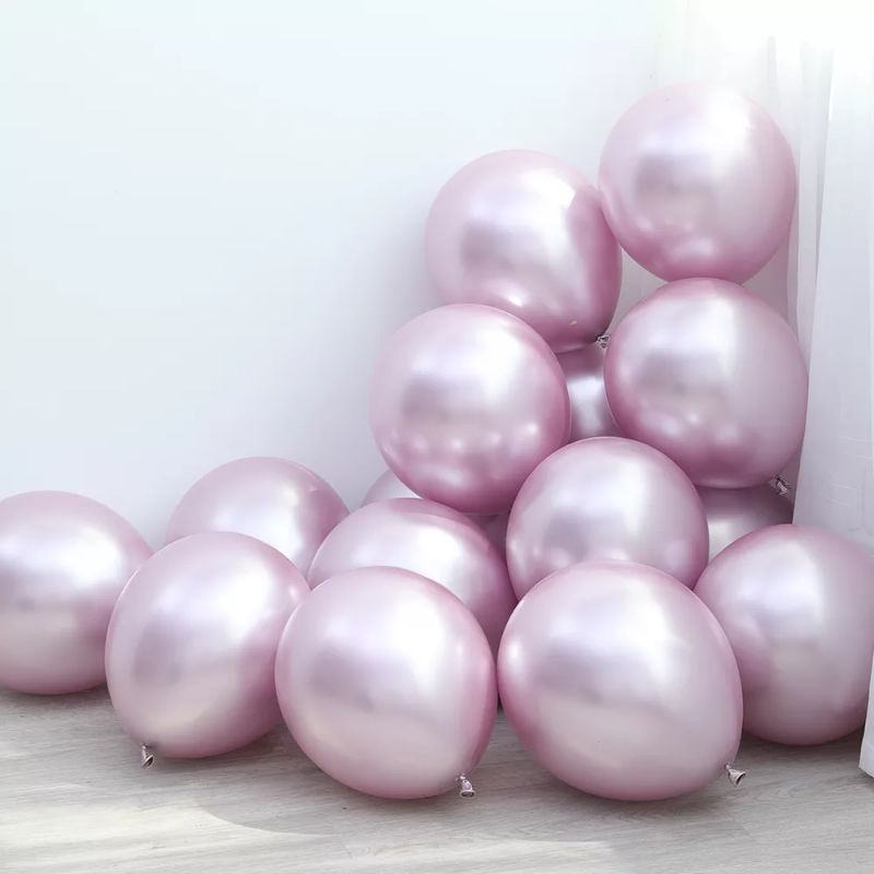 Jual Balon latex metalik chrome / balloon chrome 12 inch per pack isi ...