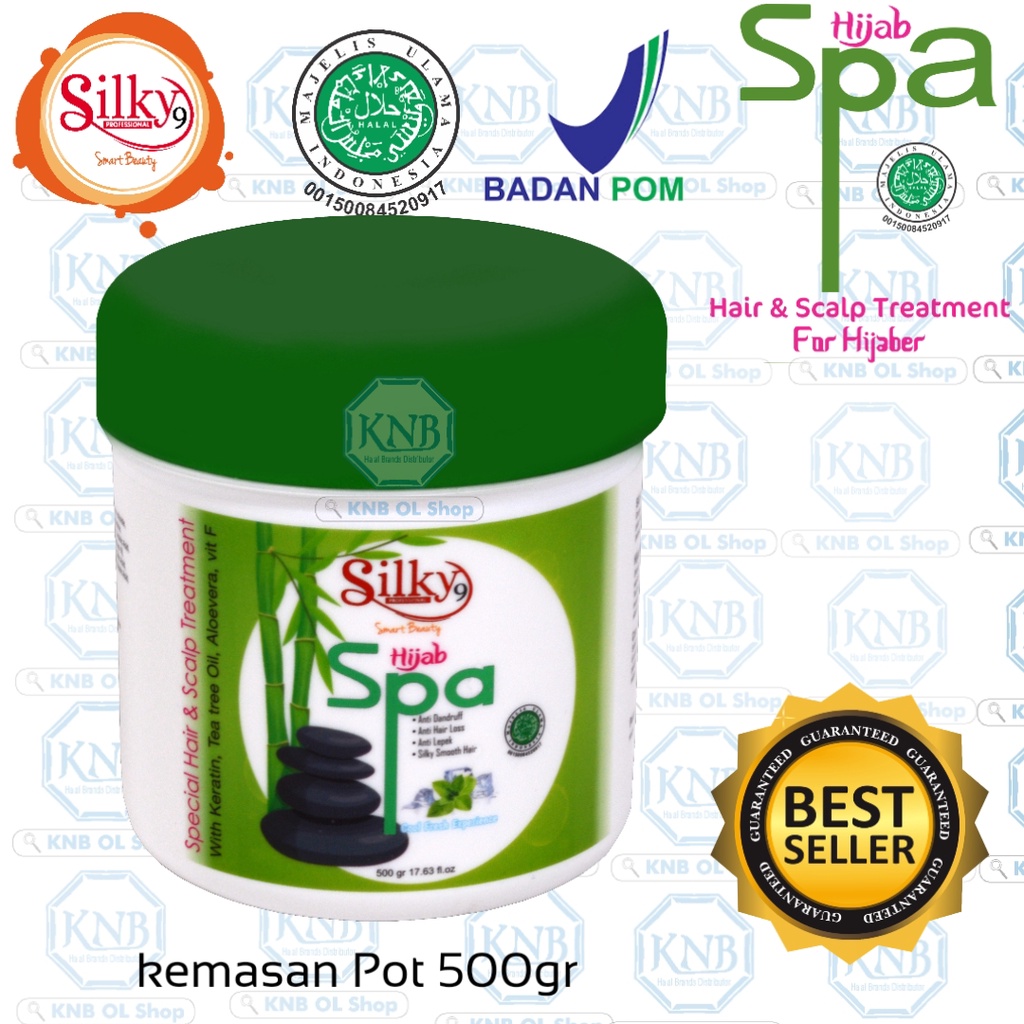 Jual SILKY9 PRO Hijab Spa Hairmask Keratin kemasan pot 500gr | Shopee ...