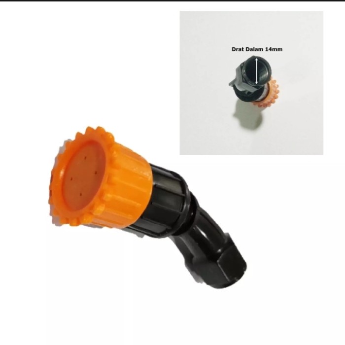 Jual Nozzle / Nozel sprayer 4 lubang bengkok / Alat semprot hama / drat ...