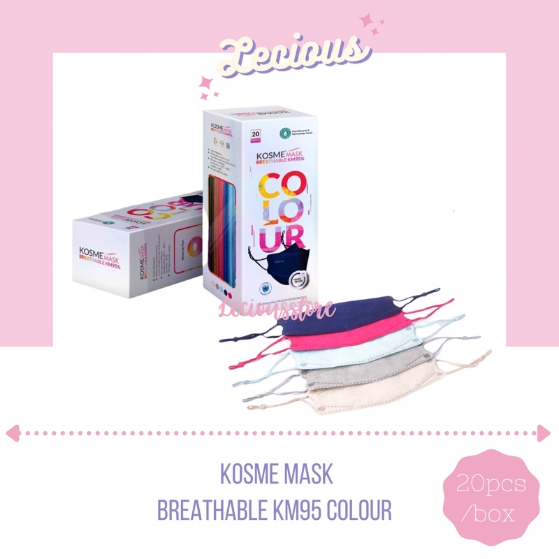 Jual kosmemask kosme mask colour nano silver anti jerawat fitmask ...