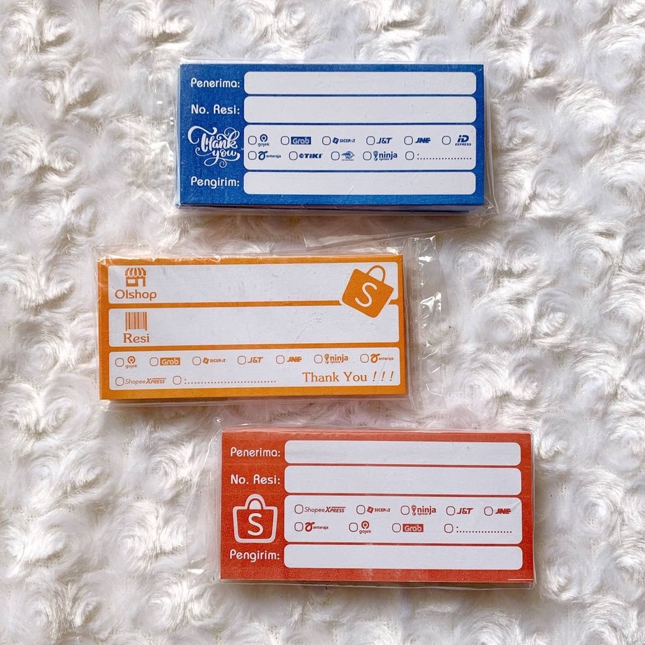Jual LABEL PENGIRIMAN SHOPEE 100 KERTAS / LABEL ALAMAT PENGIRIMAN ...