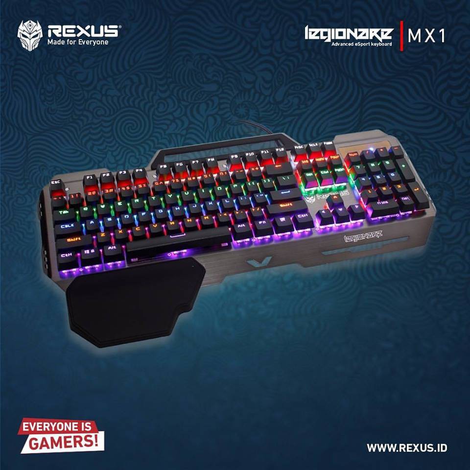 Jual REXUS LEGIONARE MX1 KEYBOARD GAMING MECHANICAL | Shopee Indonesia