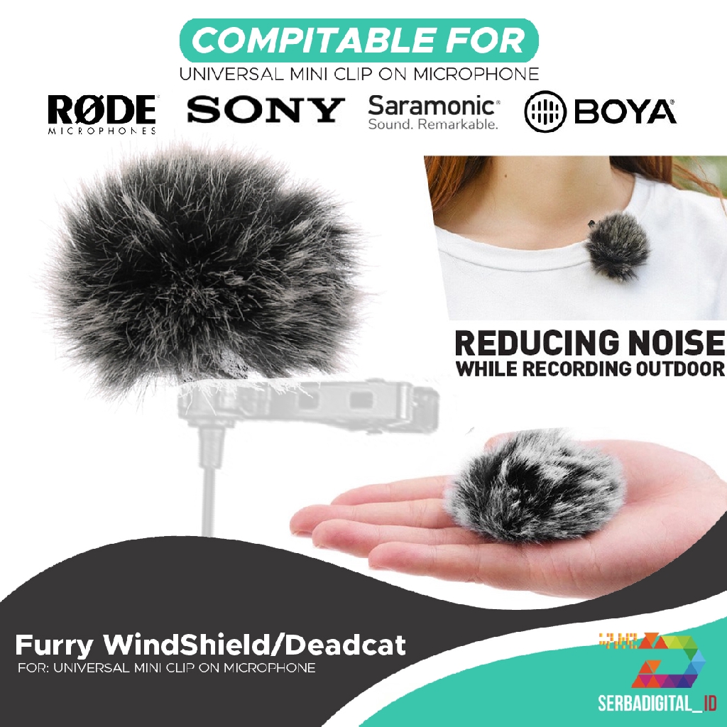 Jual Furry WindShield/Deadcat Bulu Cover Clip-on Mic Universal ...