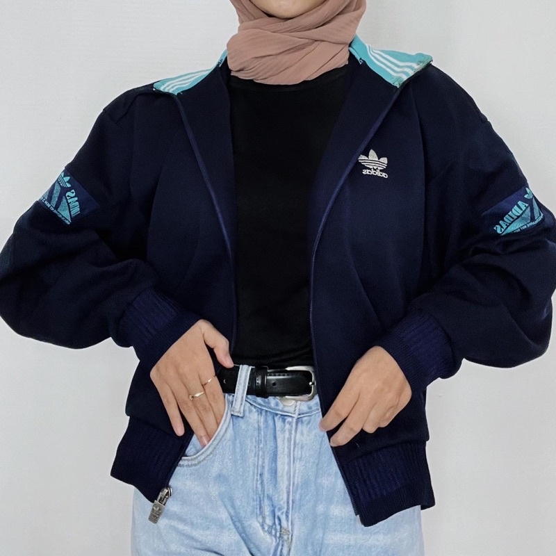 Jual Jacket Vintage Unisex "ADIDAS TREFOIL" (thrift colorblock ...
