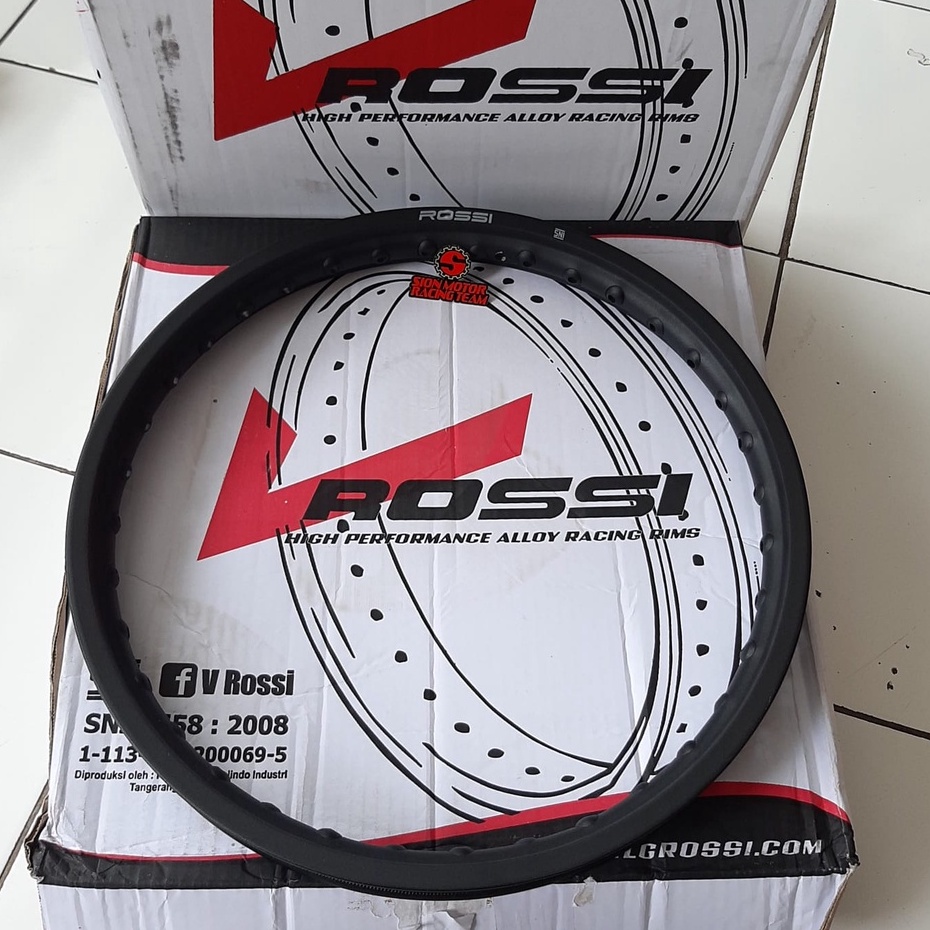 Jual Velg Alluminium / Rim Alloy V Rossi 140 x 17 Type WM Hitam Doff ...