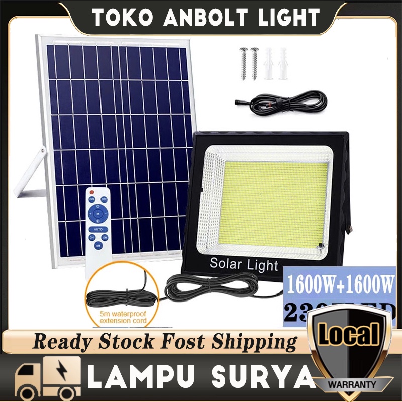 Jual 1600W LAMPU SOROT SOLAR CELL / LAMPU LED TENAGA MATAHARI / LAMPU ...