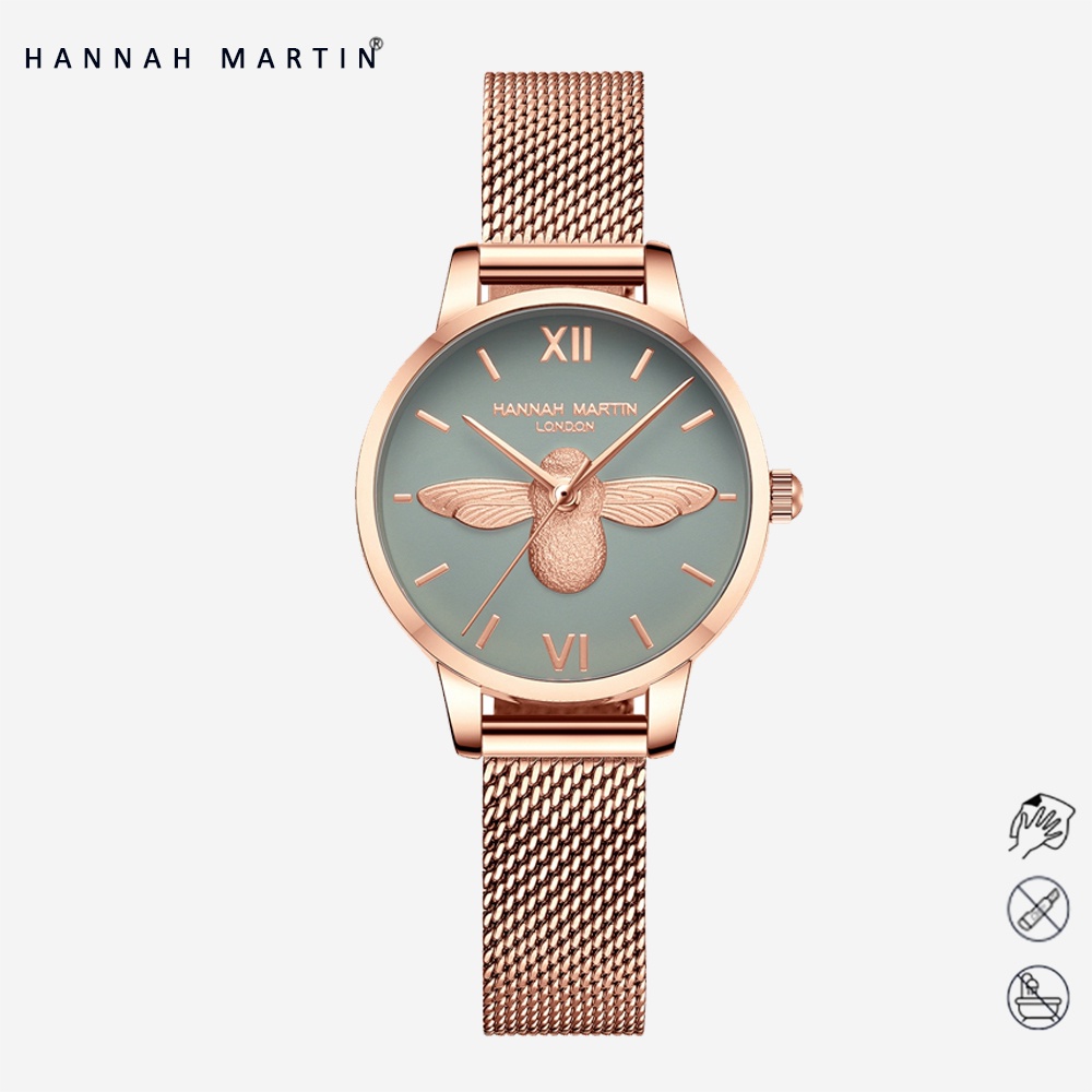 Jual HANNAH MARTIN Jam Tangan Wanita 100% Original Tahan air Fashion ...