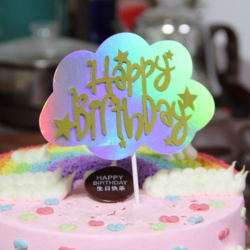 Jual Cake topper kertas, cake topper happy birthday, cake topper ulang ...