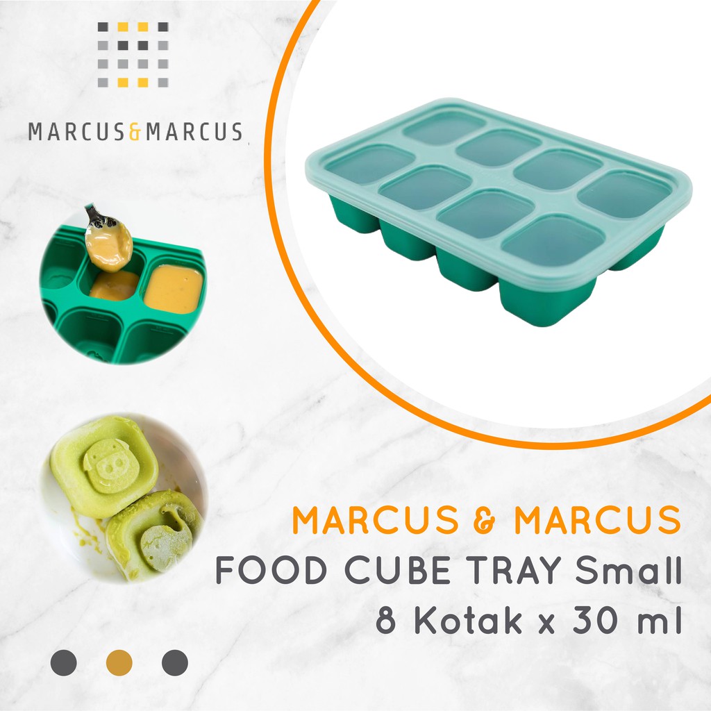 Jual Marcus & Marcus Food Cube Tray – Cetakan Makanan MPASI Puree Es ...