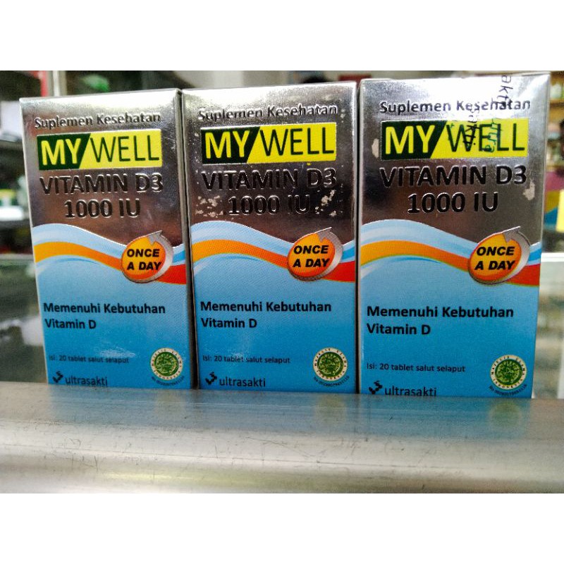 Jual My well Vitamin D3 1000 IU. | Shopee Indonesia