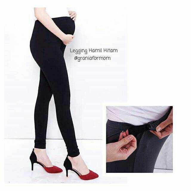 Jual Legging Hamil Strech Premium Hitam Dongker Coklat | Shopee Indonesia