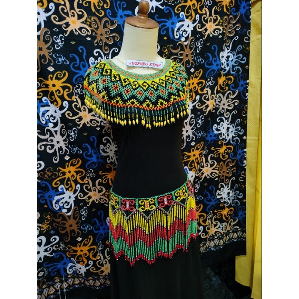 Jual satu set aksesoris kalung dada teratai dan rumbai pinggang ikat ...