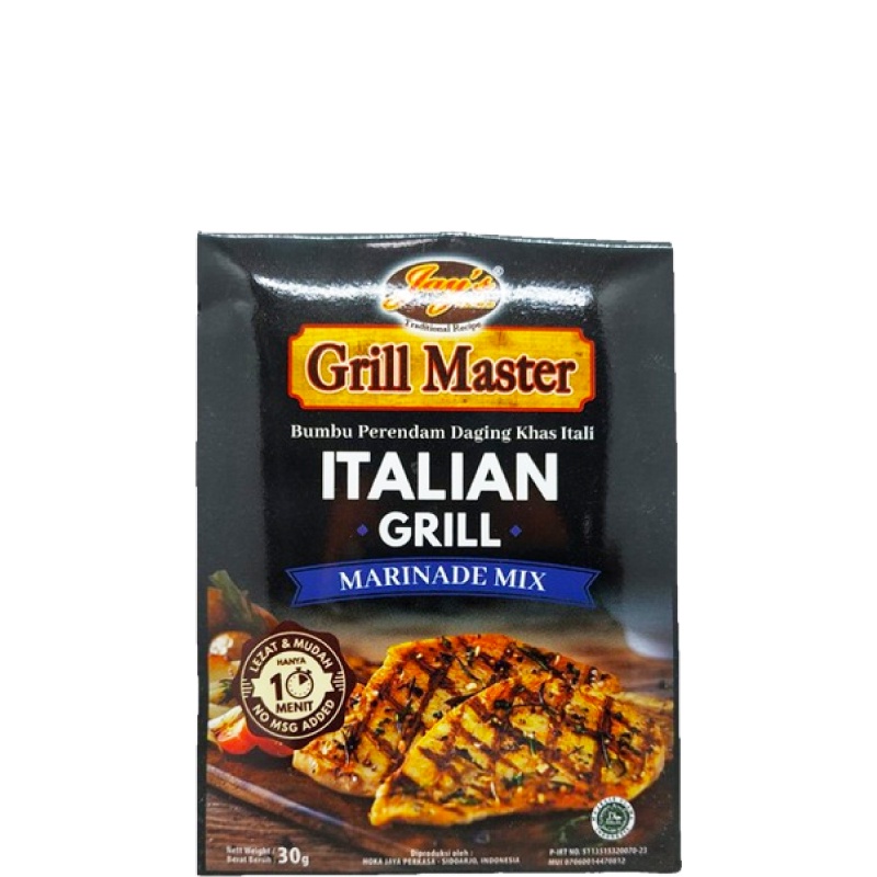 Jual Jay'S Grill Master Bumbu Marinasi Italian Grill Marinade Mix 30 gr | Shopee Indonesia