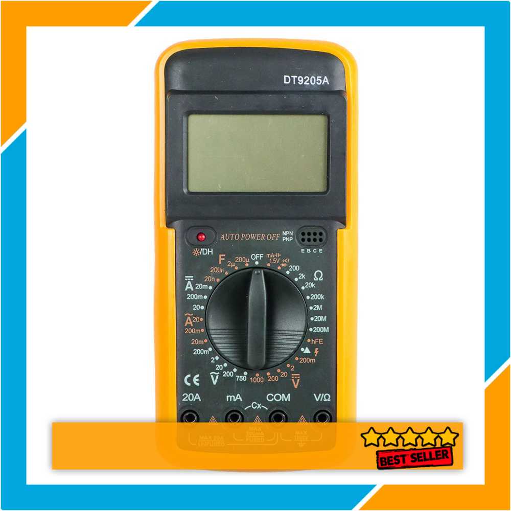 Jual RICHMETERS Pocket Size Digital Multimeter - DT9205A | Shopee Indonesia