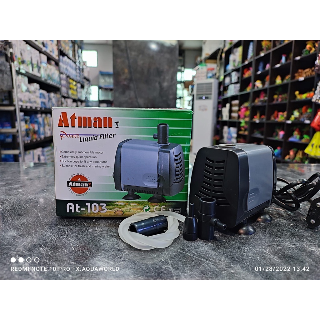 Jual ATMAN - Pompa Kolam (AT-103) - 1300L/H - 25W | Shopee Indonesia