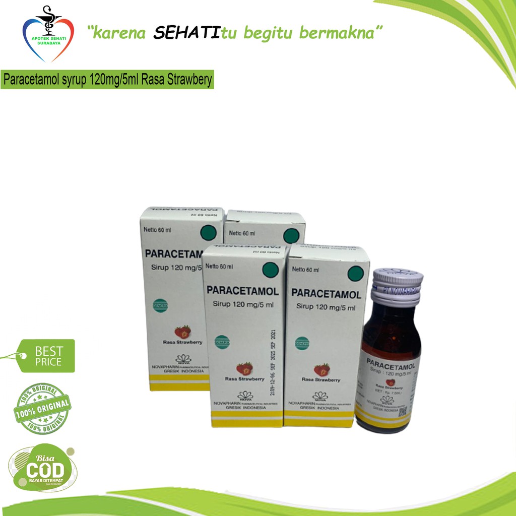 Jual PARACETAMOL SIRUP SYR GENERIK 60ML | Shopee Indonesia