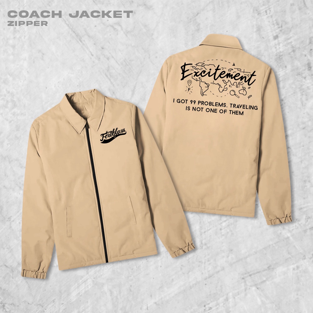 Jual Risrus Apparel Jaket Pria Lengan Panjang Zipper Excite Jaket Coach ...