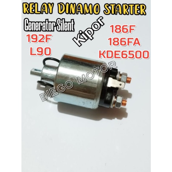 Jual 186F Relay Bendik Dinamo Starter Mesin Genset Diesel Silent 186FA ...