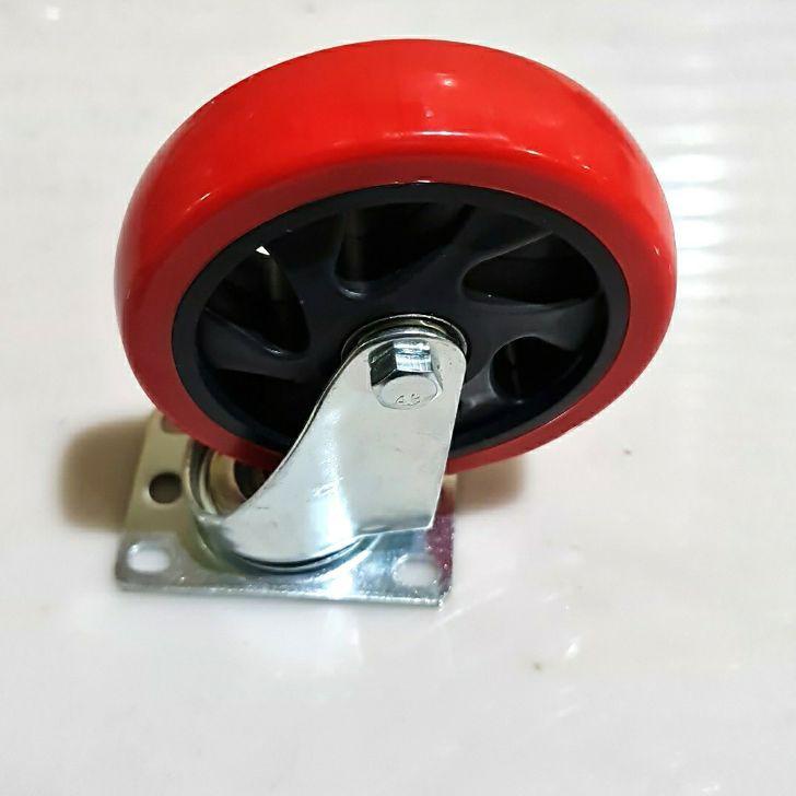 Jual Roda Polyurethane Taiwan 4 inch putar 팝 | Shopee Indonesia