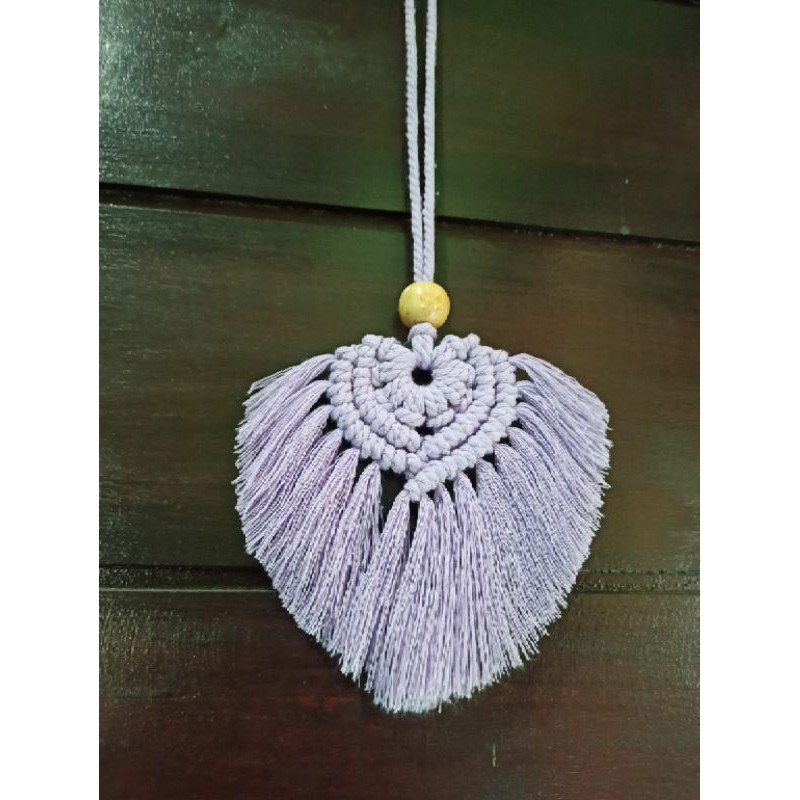 Jual macrame rearview mirror / macrame car hanging / key tag | Shopee ...