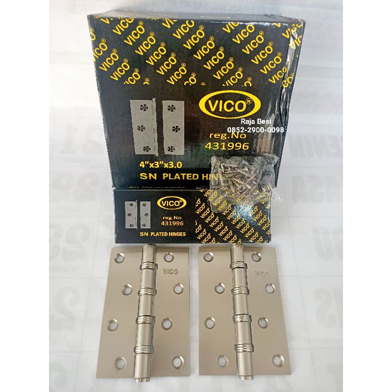 Jual Engsel Pintu 4" (10 cm) Vico Engsel Satin Engsel Nikel Murah ...