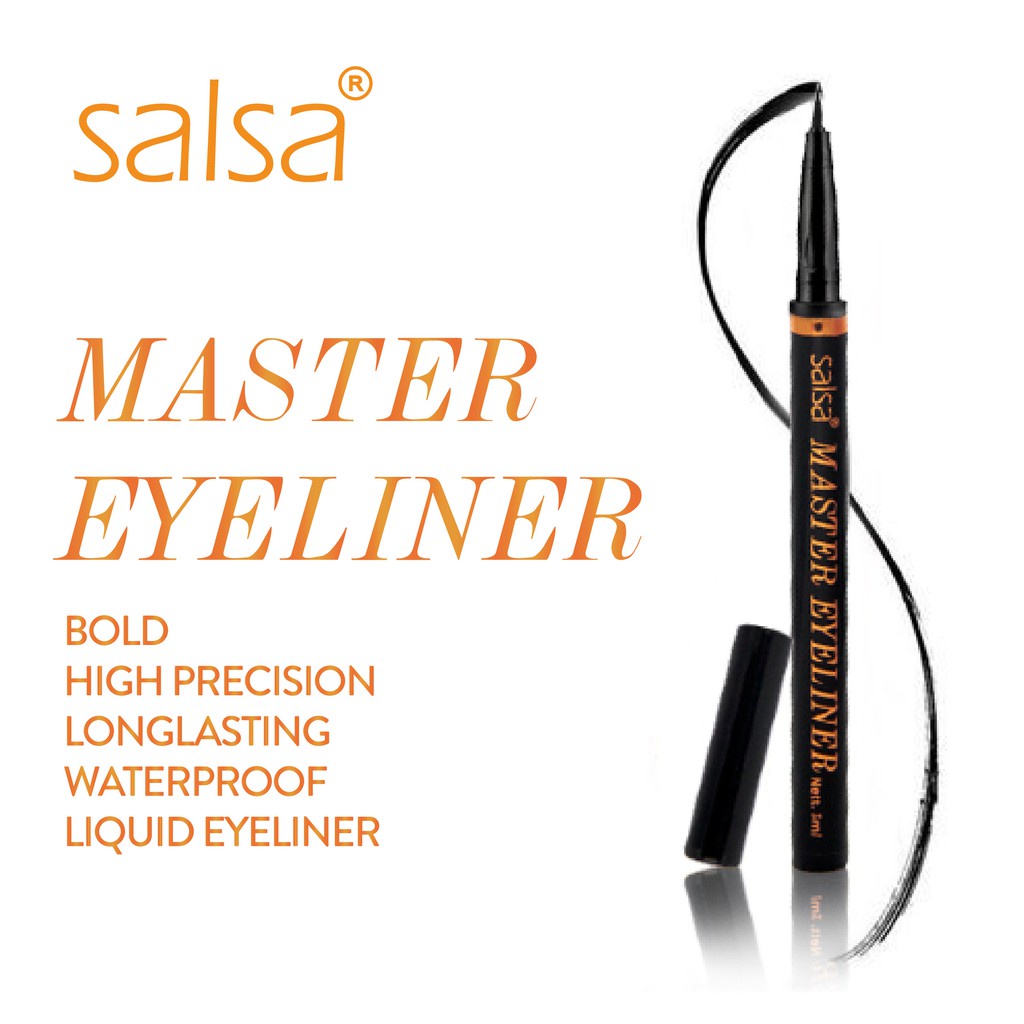 Jual SALSA Master Eyeliner hitam / bold eyeliner | Shopee Indonesia