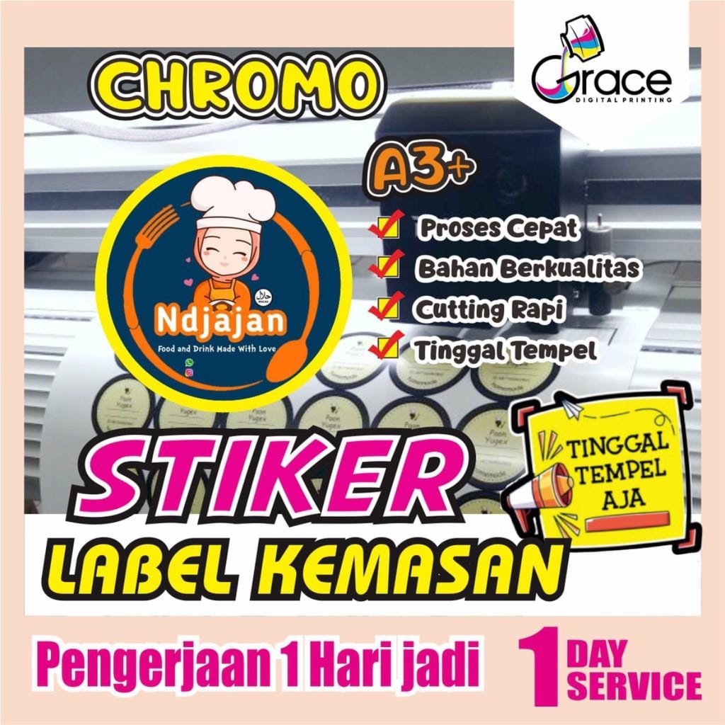 Jual Cetak Stiker Bontak / Cetak Stiker Label Kemasan / Label Usaha ...