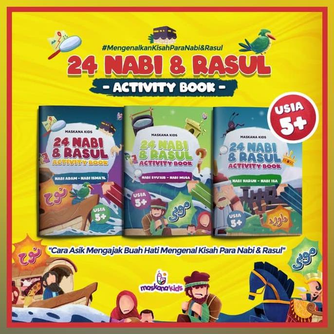 Jual PAKET KOMPLIT 24 NABI & RASUL NRAB SIRAH NABAWIYAH SNAB ACTIVITY ...
