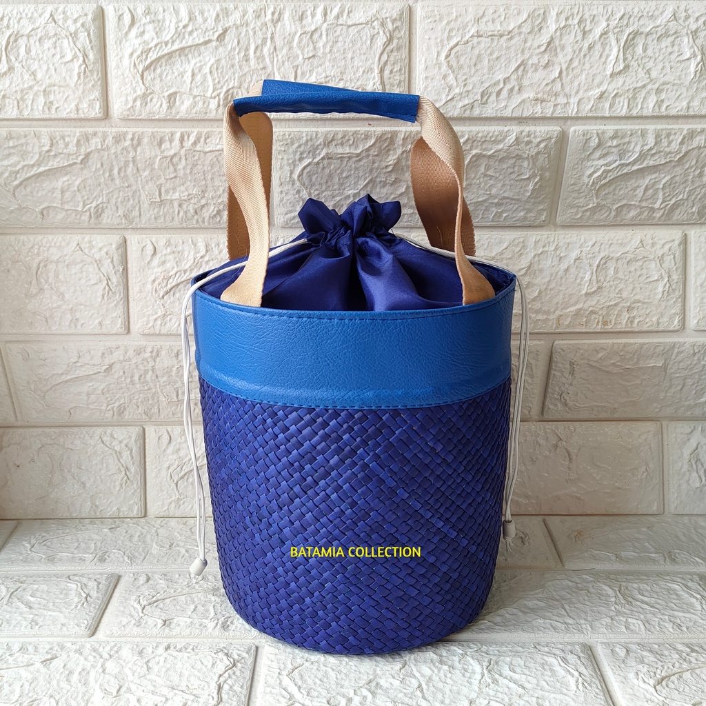 Jual Tas Parcel Anyaman Pandan Keranjang Hampers List Kulit Sintetis ...