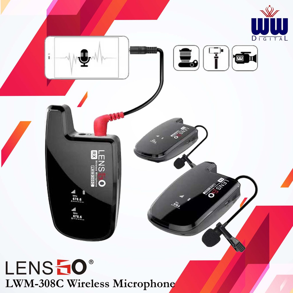 Jual LENSGO LWM-308C WIRELESS MICROPHONE | Shopee Indonesia