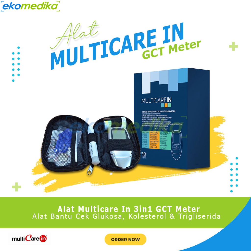 Jual Alat MULTICARE IN Trigliserid GCT Alat Cek Diabetes Gula Darah ...