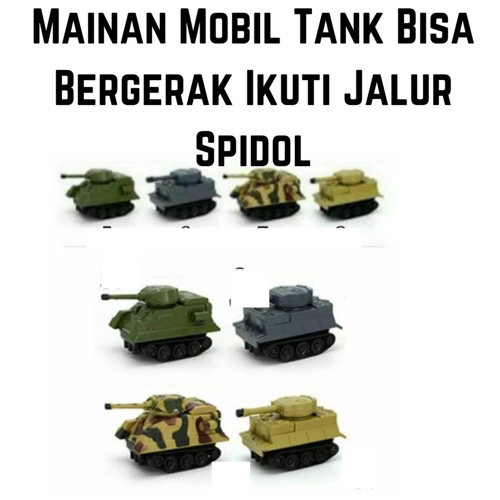 Jual Mainan Mobil Tank Bisa Bergerak Ikuti Jalur Spidol, Inductive Car ...