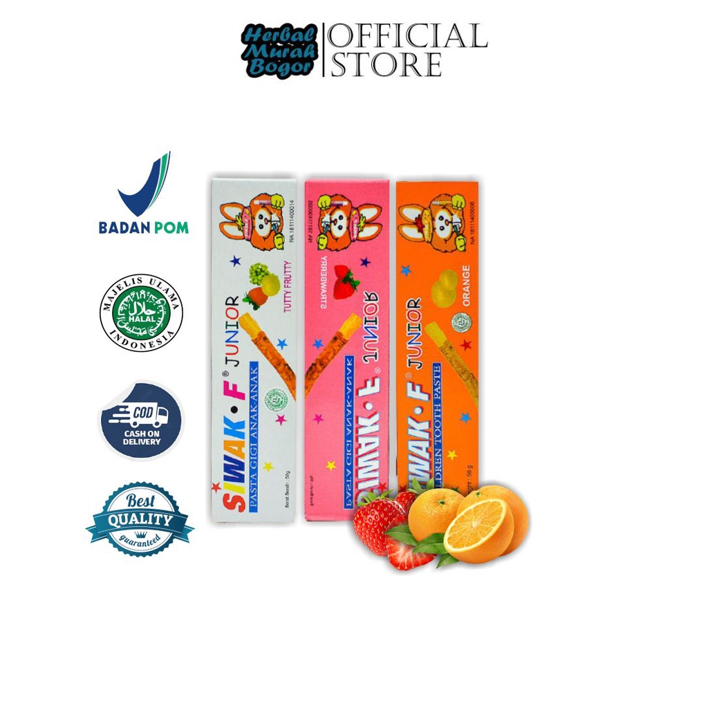 Jual Siwak Odol Junior Ada 3 Varian Rasa 50gr | Pasta Gigi Anak-anak ...