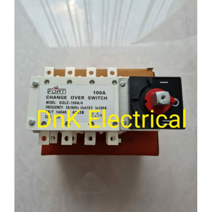 Jual Change Over Switch/COS Manual/Ohm Saklar 4P 100A FORT GGLZ-100/4 | Shopee Indonesia